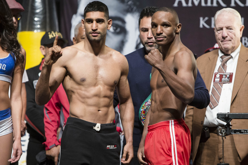 Amir Khan vs. Devon Alexander weigh-in results & photos - ProBoxing ...