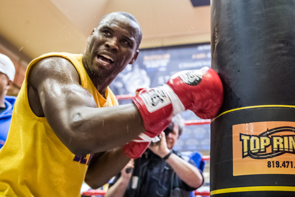 Photos: Adonis Stevenson training session in Quebec City - ProBoxing ...