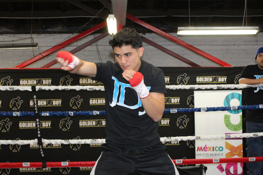 Joseph Diaz workout photos & quotes for LA Fight Club - ProBoxing-Fans.com
