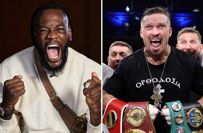 Deontay Wilder sends three-word message to Oleksandr Usyk
