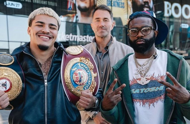 Jaron Ennis spars former world champion for Xander Zayas